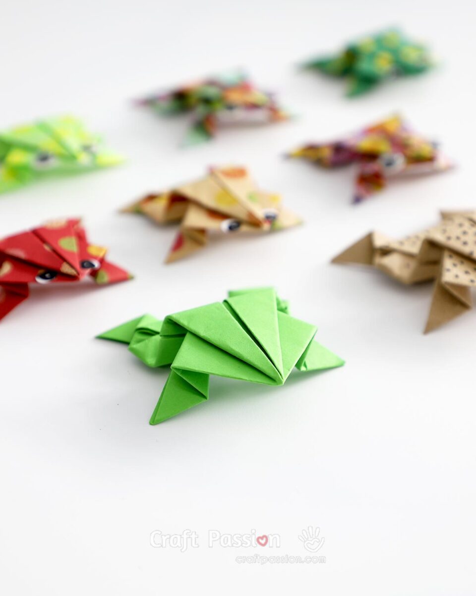 How To Make Origami Frog That Jumps • Craft Passion