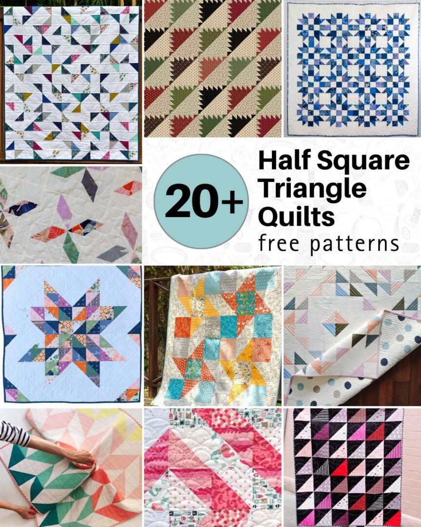 25 Easy and Free Half Square Triangle Quilt Patterns • Craft Passion