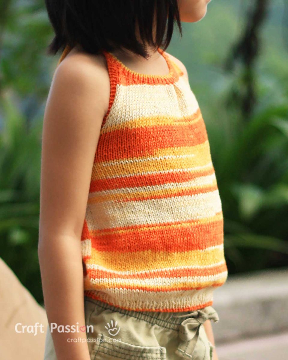 Girl Halter Top - Free Knitting Pattern | Craft Passion