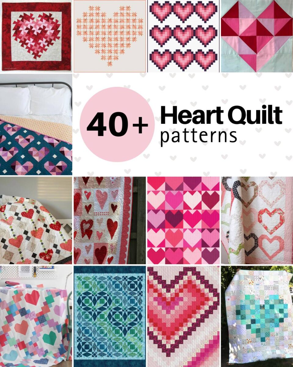42 Lovely Heart Quilt Pattern Ideas • Craft Passion