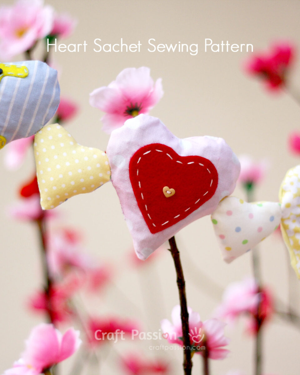 Simple Heart Sachet - Free Sewing Pattern | Craft Passion