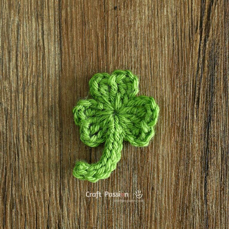 Easy Crochet Shamrock Appliqué - Free Pattern • Craft Passion