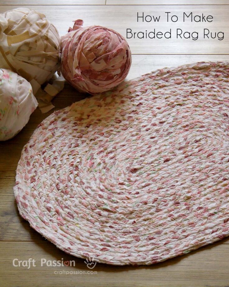 Braided Rag Rug - How To Sew & Recycle • Craft Passion