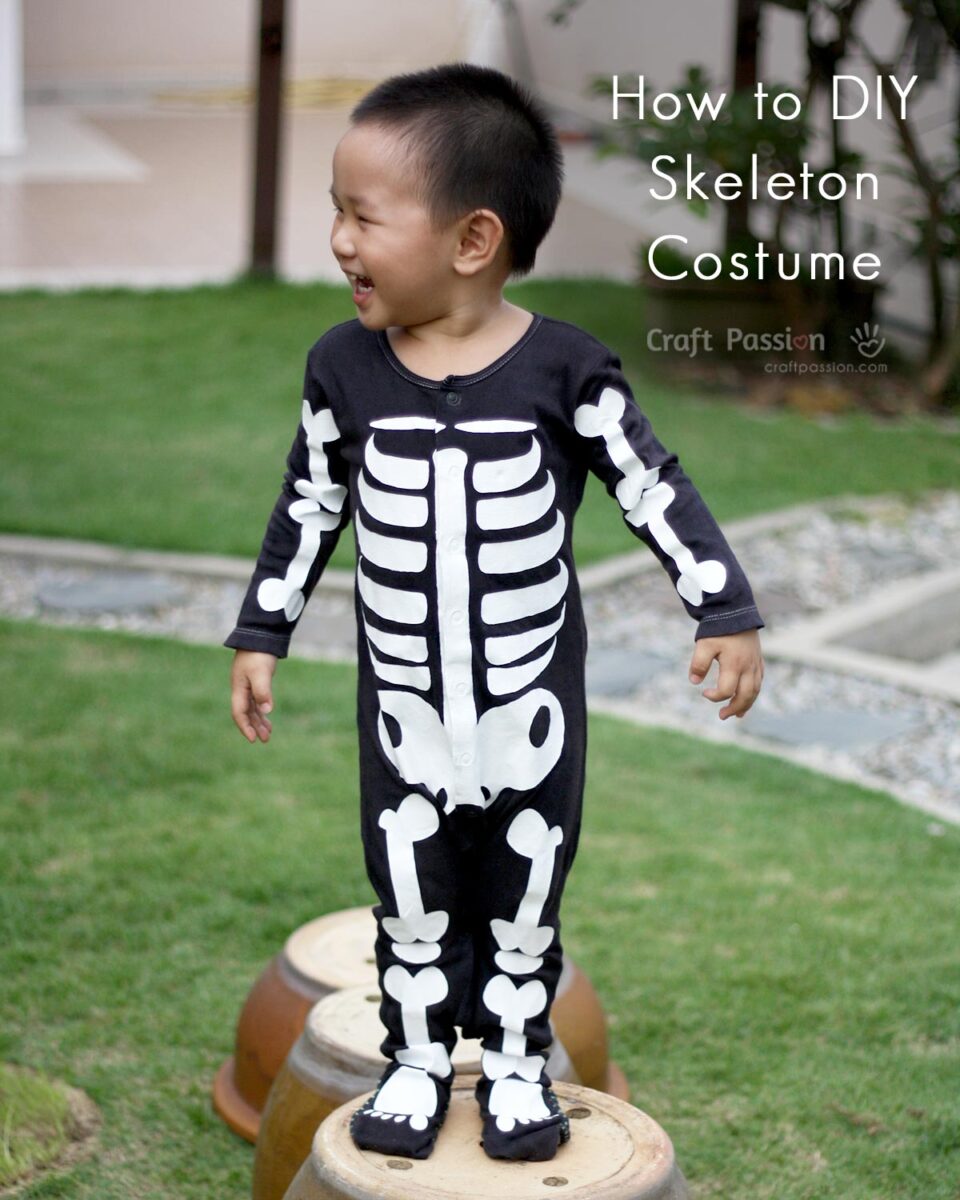 Skeleton Costume - DIY Halloween Costume • Craft Passion