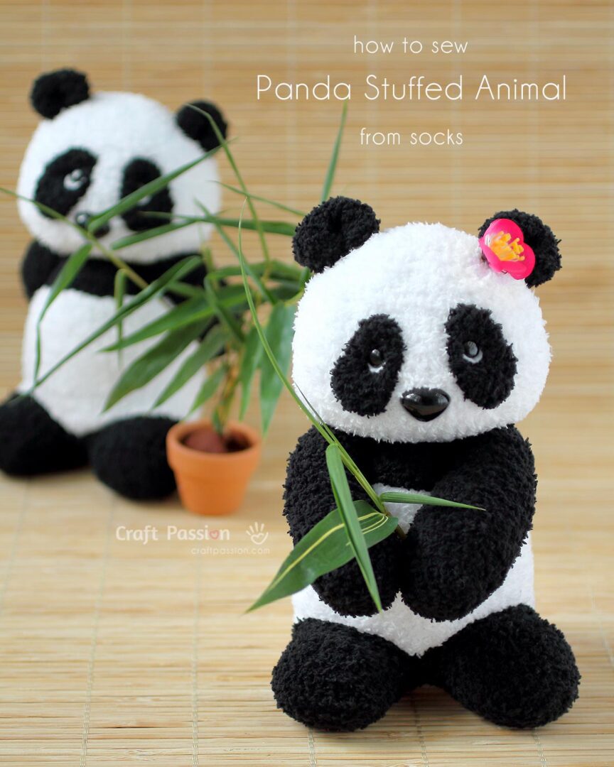 How To Sew Panda Stuffed Animal - Free Pattern • Craft Passion