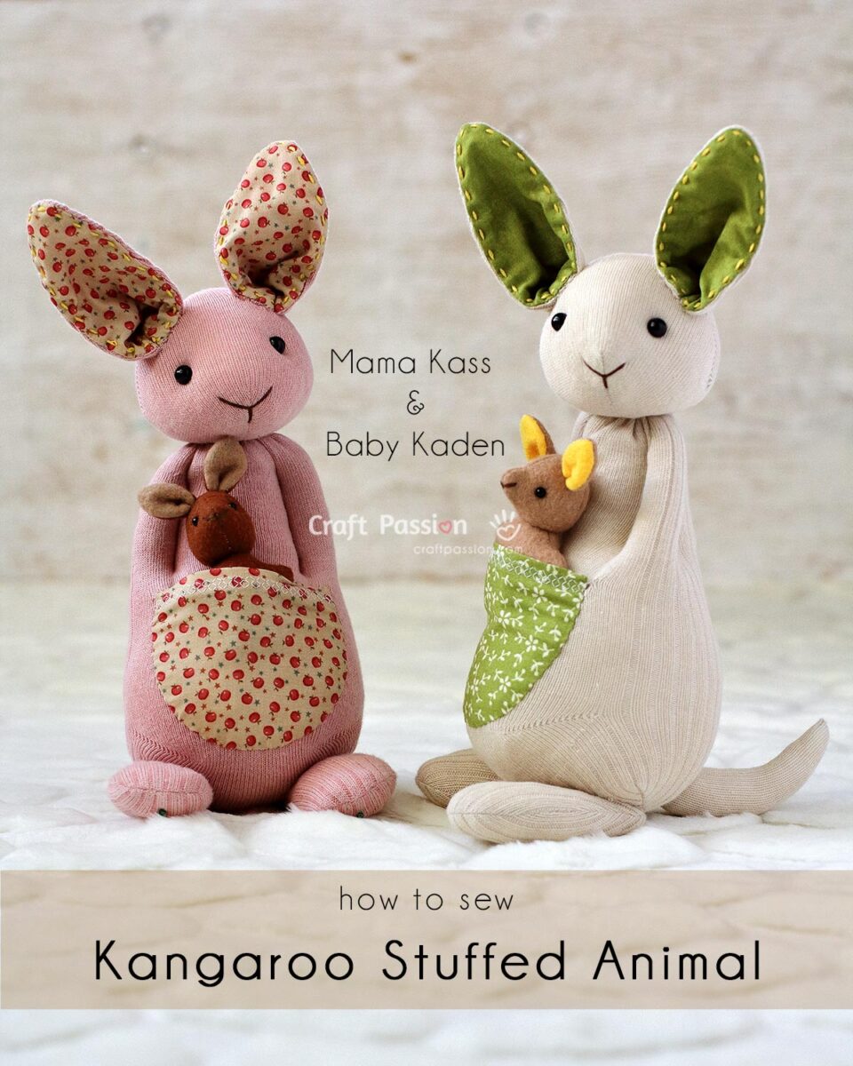 Sock Kangaroo Stuffed Animal - Free Sewing Pattern • Craft Passion