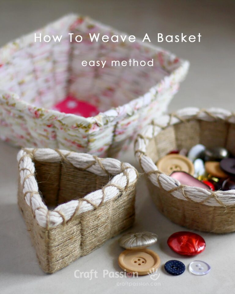 Easy Basket Weaving - DIY Tutorial • Craft Passion