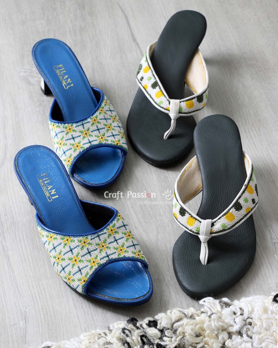 Kasut Manek (Beaded Shoes) - Peranakan Nyonya Style