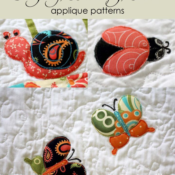 Free Flower Applique Pattern With Leaf & Stem • Craft Passion