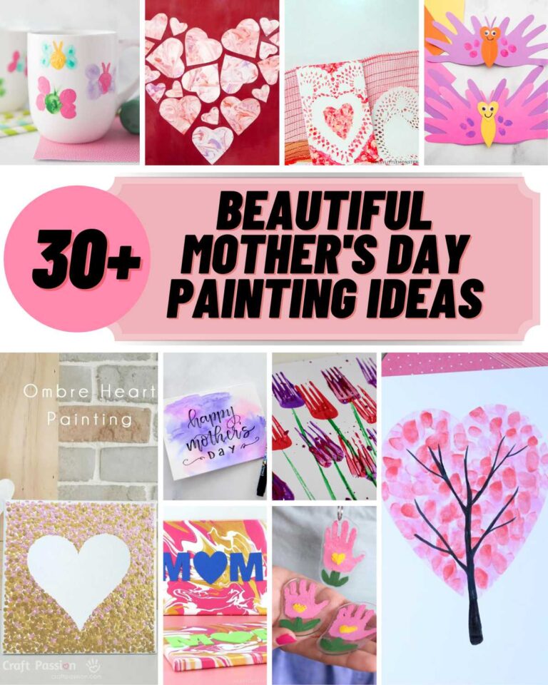 36 Beautiful Mother's Day Painting Ideas • Craft Passion