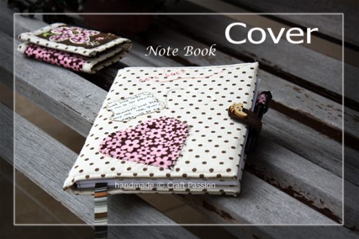 Note-Book Cover - Free Sewing Pattern & Tutorial | Craft Passion