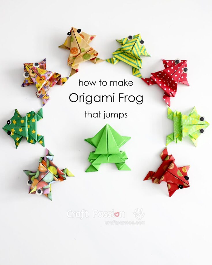How To Make Origami Frog That Jumps • Craft Passion