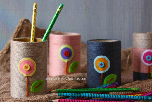 Easy Pencil Holder - How to DIY & Recycle • Craft Passion