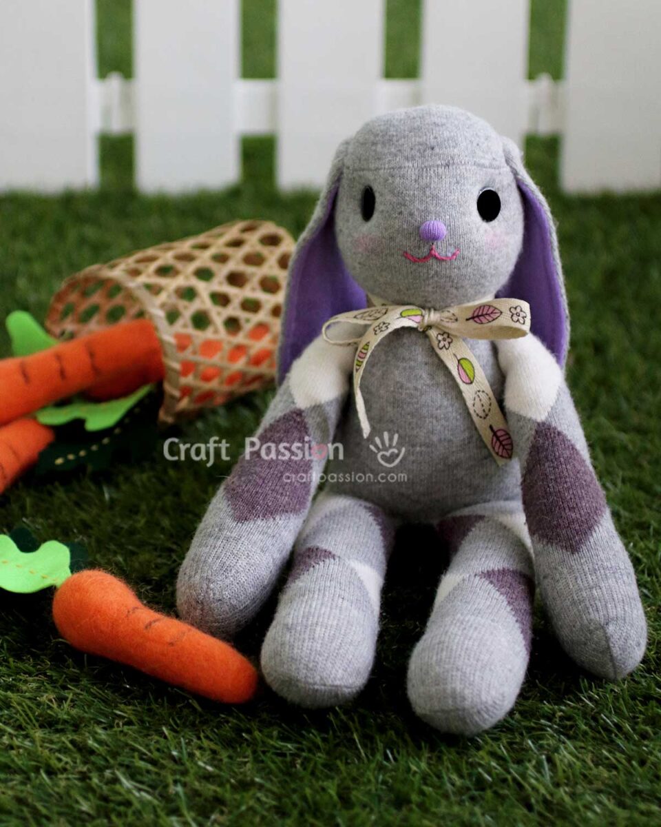 Stuffed Bunny Sewing Pattern, Free Bunny Pattern • Craft Passion
