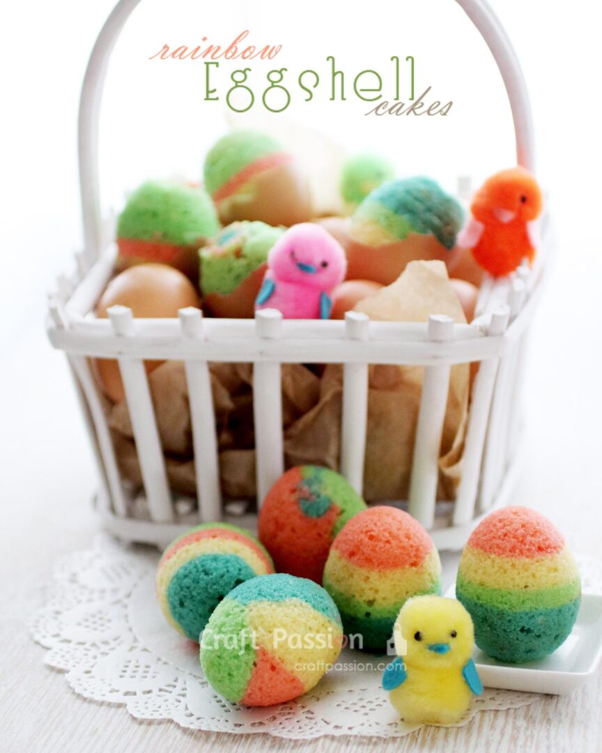 Eggshell Easter Cakes Recipe - Easter Baking • Craft Passion