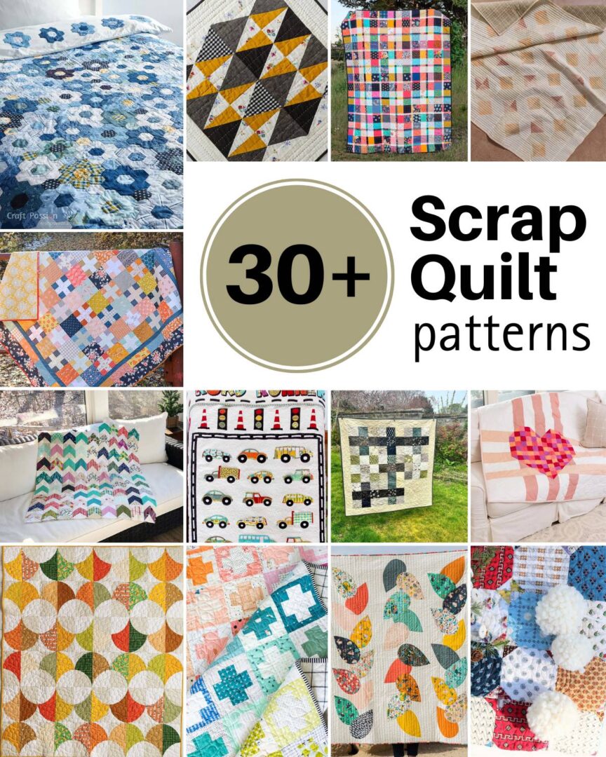 34 Colorful and Vibrant Scrap Quilt Patterns • Craft Passion