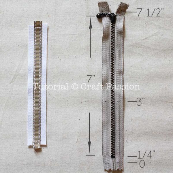 Zipper Pouch (Credit Card Size) - Free Sewing Pattern • Craft Passion