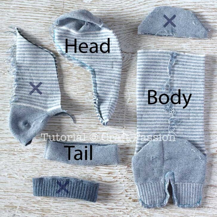 Sock Stuffed Elephant - Free Sewing Pattern • Craft Passion
