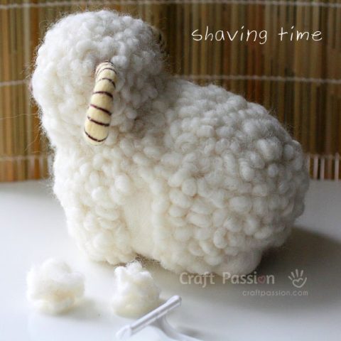 Needle Felted Sheep, Ramie - How-To Needle Felted Animals