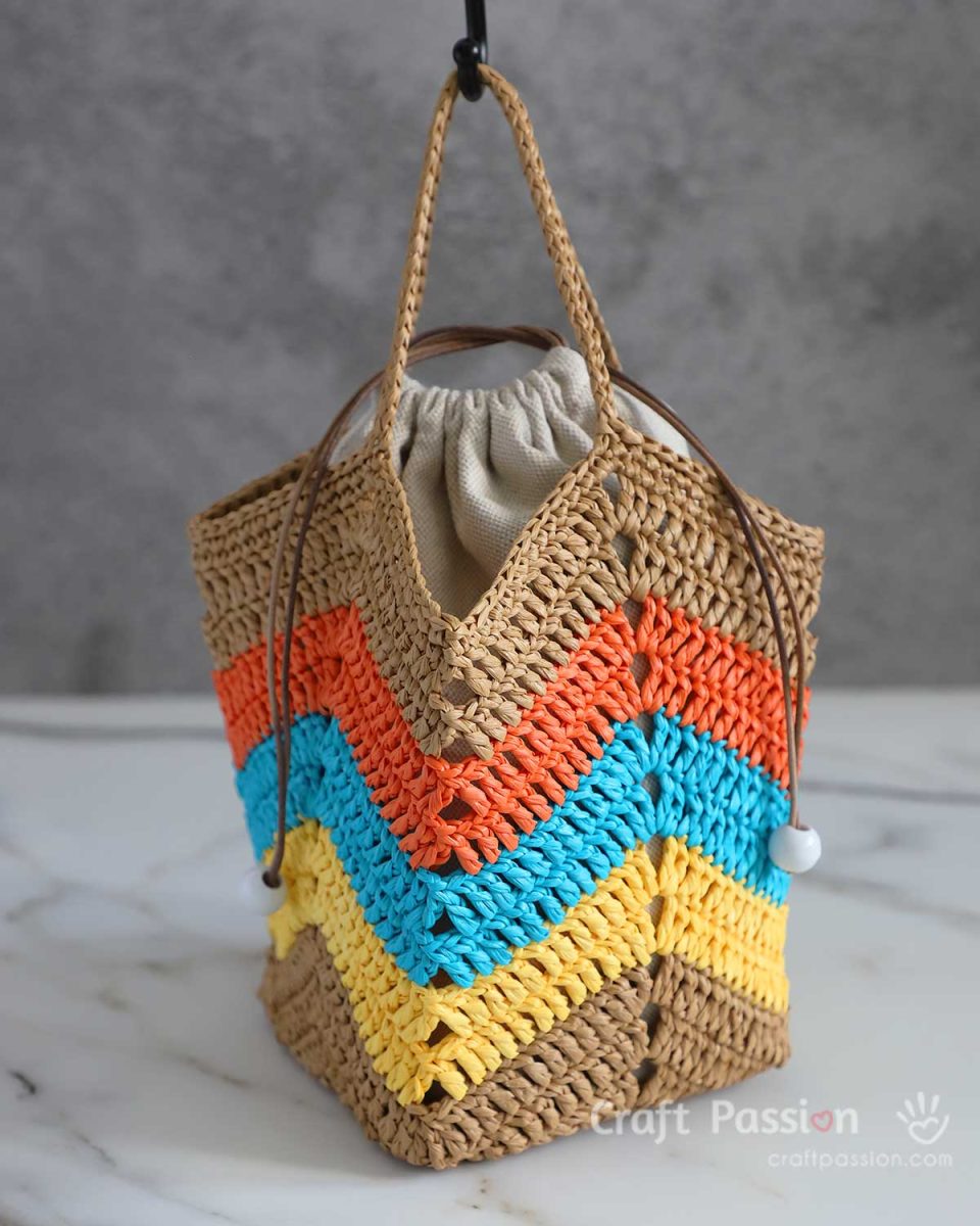 Crochet Bucket Bag - Free Crochet Bag Pattern In 2 Options