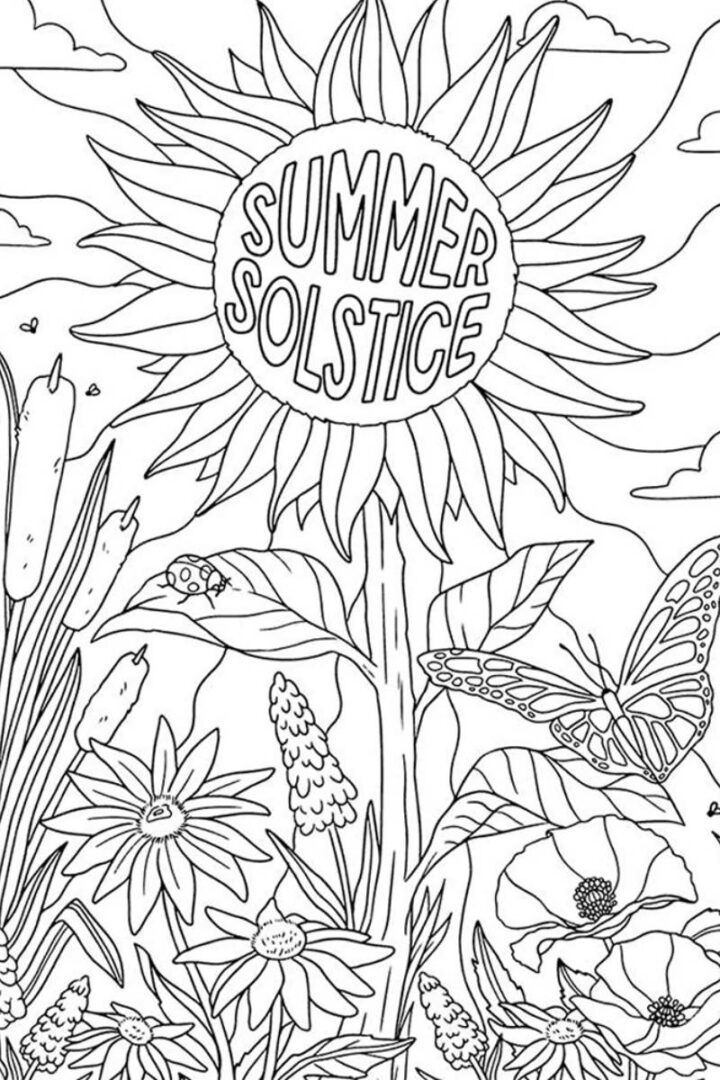 450+ Fun and Free Flower Coloring Pages • Craft Passion