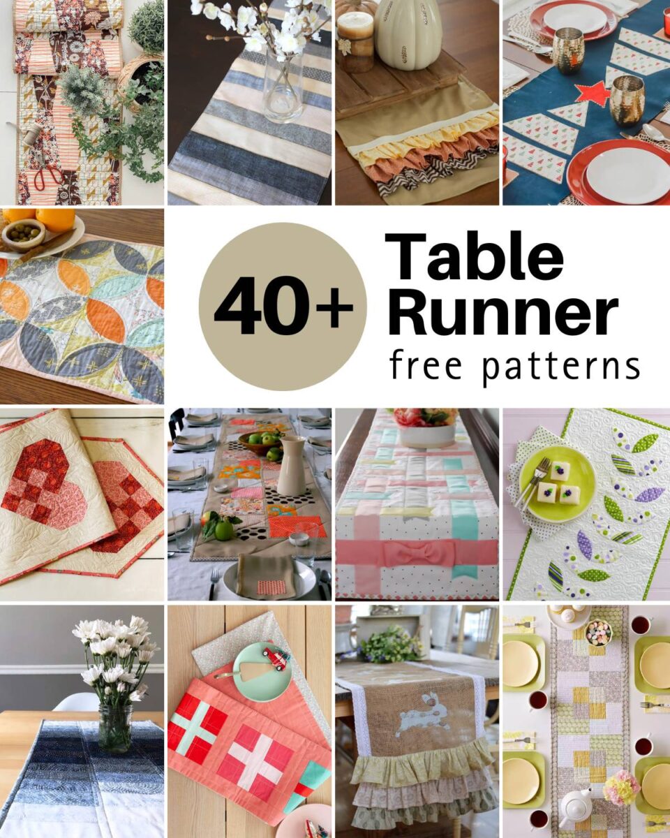 42 Table Runner Patterns For Home Decor - Free • Craft Passion