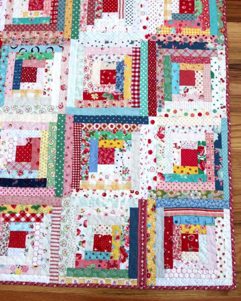 42 Luxurious Log Cabin Quilt Patterns • Craft Passion